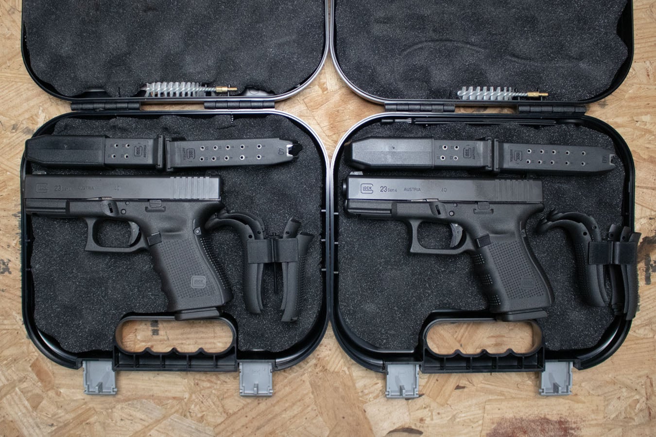 Glock 23 Gen4 40 S&W Police Trade-In Pistols with Night Sights, Mags ...