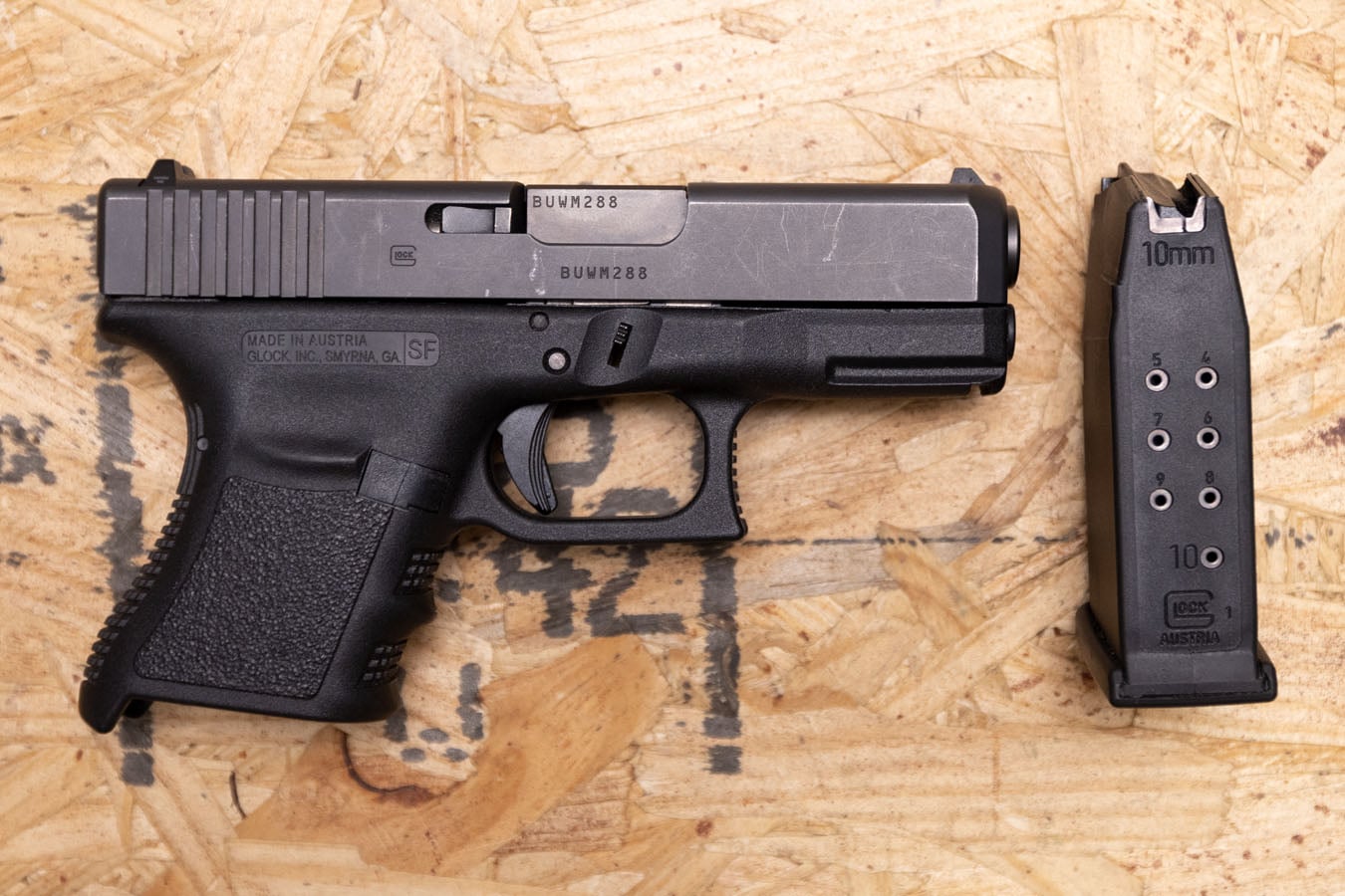Glock 29 SF Gen3 10mm Auto Police Trade-In Pistol (Good Condition ...
