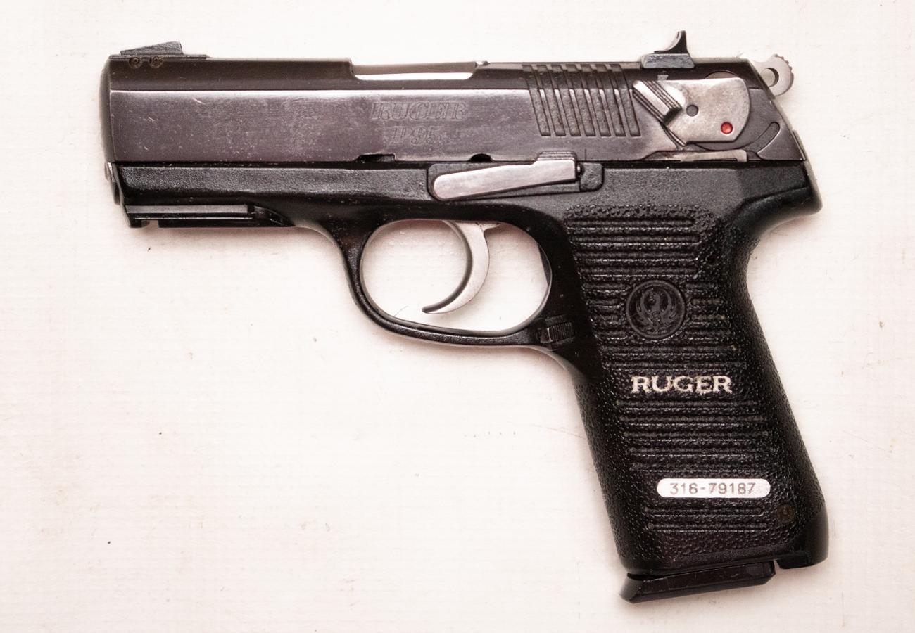 Ruger P95 9mm Police Trade-In Semi-Automatic Pistol with DA/SA Trigger ...