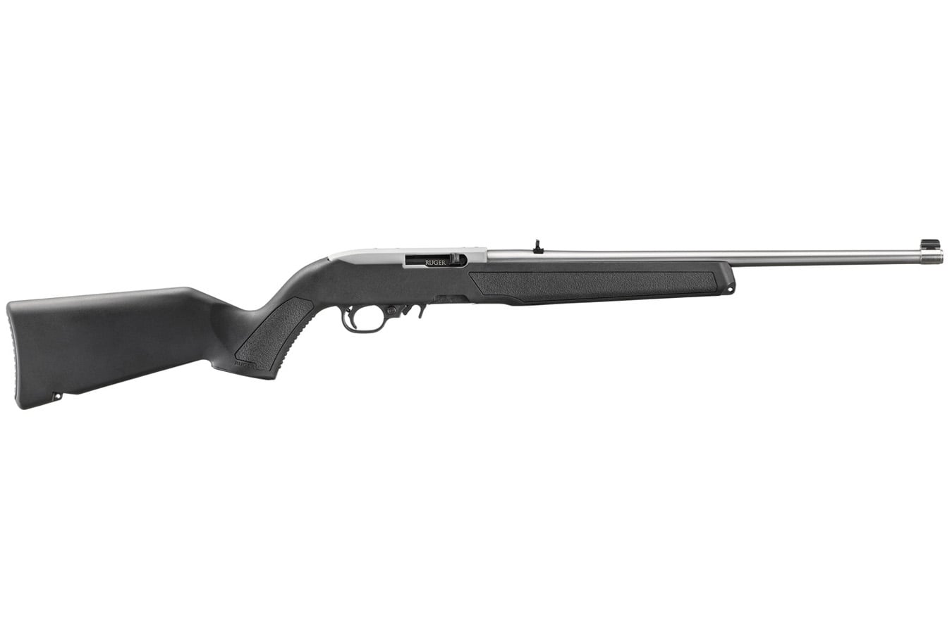 Ruger 10/22 22LR Rimfire Rifle with 18.5 Inch Stainless Barrel ...