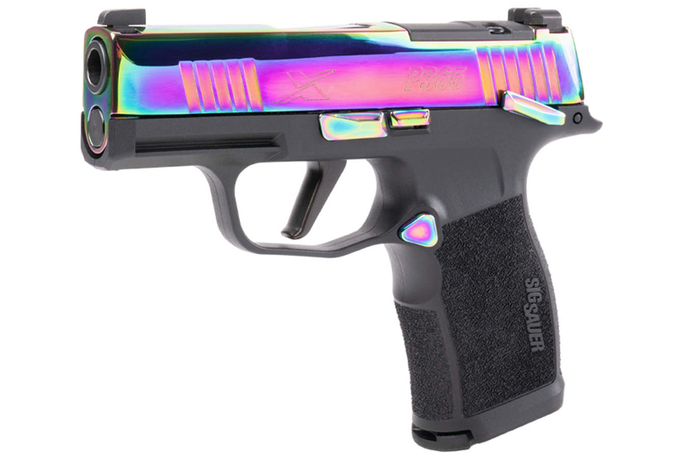 Sig Sauer P365X 9mm Optic Ready Pistol with Rainbow Titanium Slide ...