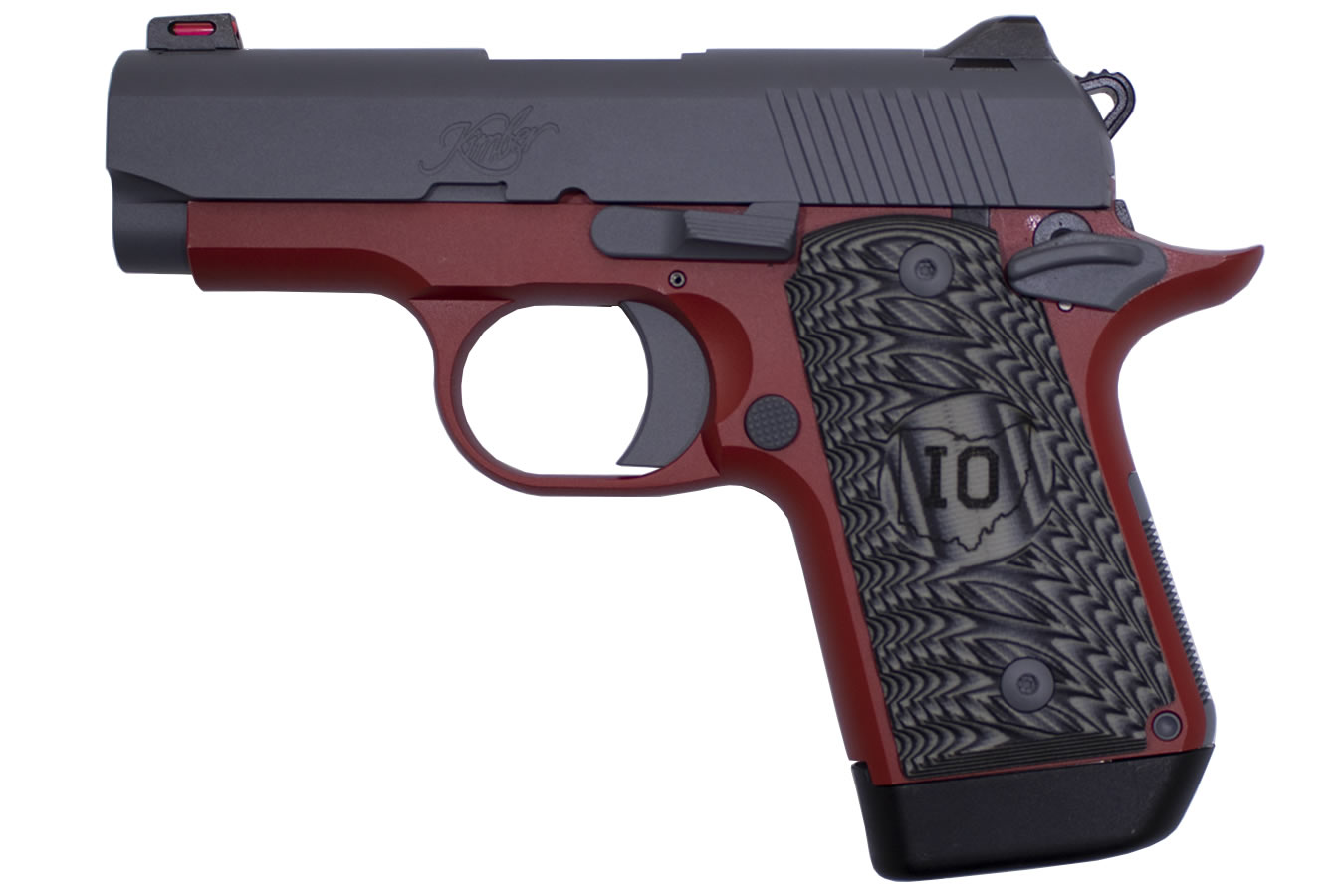 Kimber Micro 9 9mm Matte Grey Slide and Matte Red Frame Special Edition ...