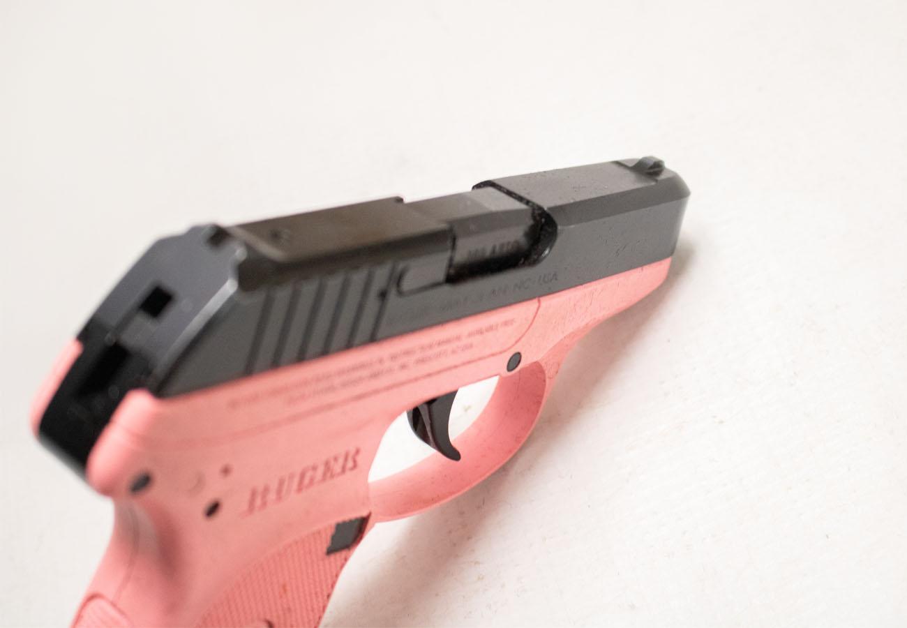 Ruger LCP 380ACP Police Trade-In Semi-Automatic Pistol with Pink Frame ...