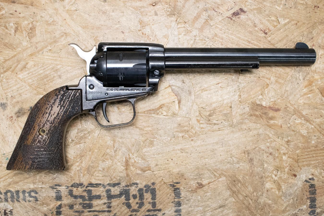 Heritage Rough Rider .22LR Police Trade-In Revolver with Wood Grips ...