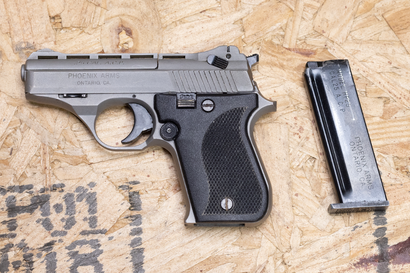 Phoenix Arms HP25A 25ACP Police Trade-In Pistol Nickel Finish ...