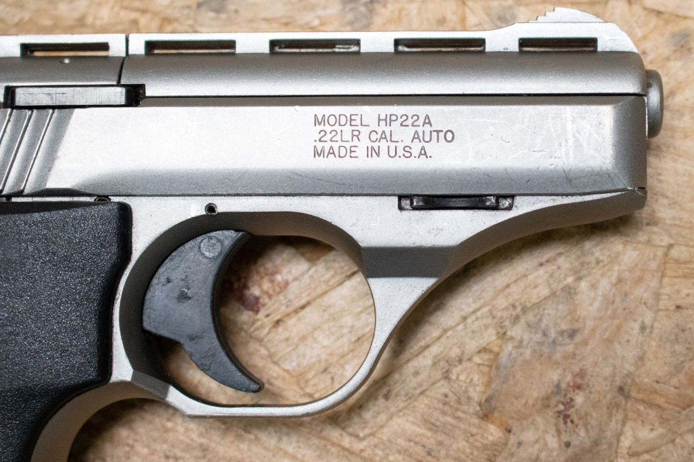 Phoenix Arms HP22A 22LR Police Trade-In Pistol with Nickel Finish ... Phoenix Arms HP22A 22LR Police Trade-In Pistol with Nickel Finish ...