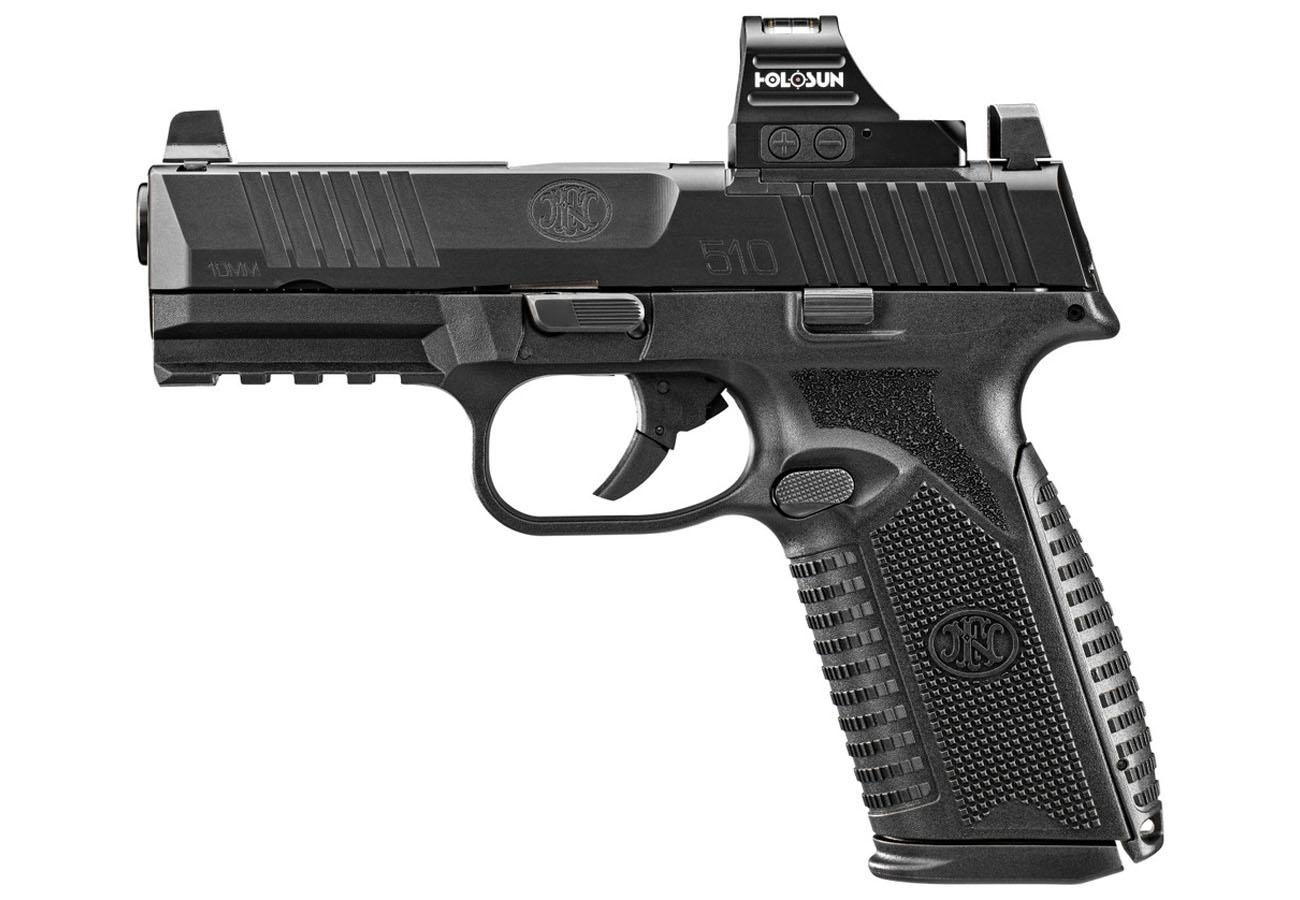 FN 510 MRD 10mm Semi-Automatic Pistol with Holosun 407C Red Dot ...