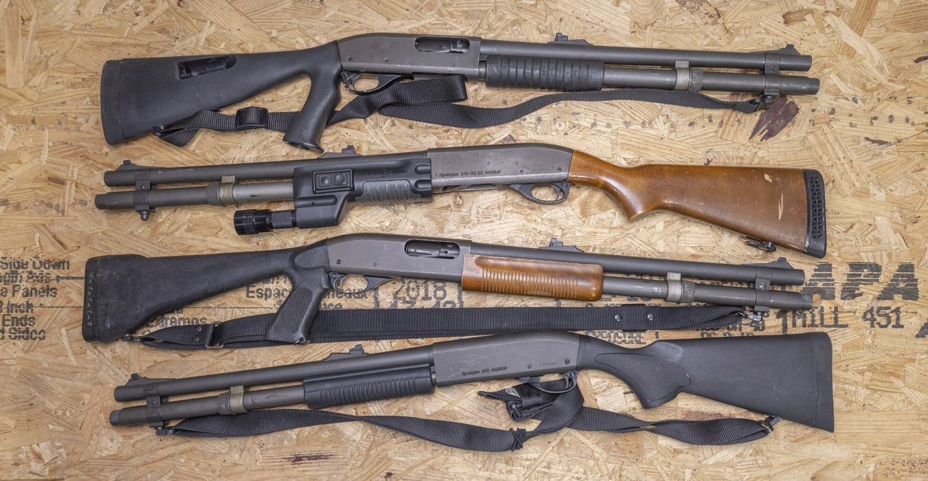 Remington 870 Police Magnum 12 Gauge Police Trade-In Shotguns with 18 ...