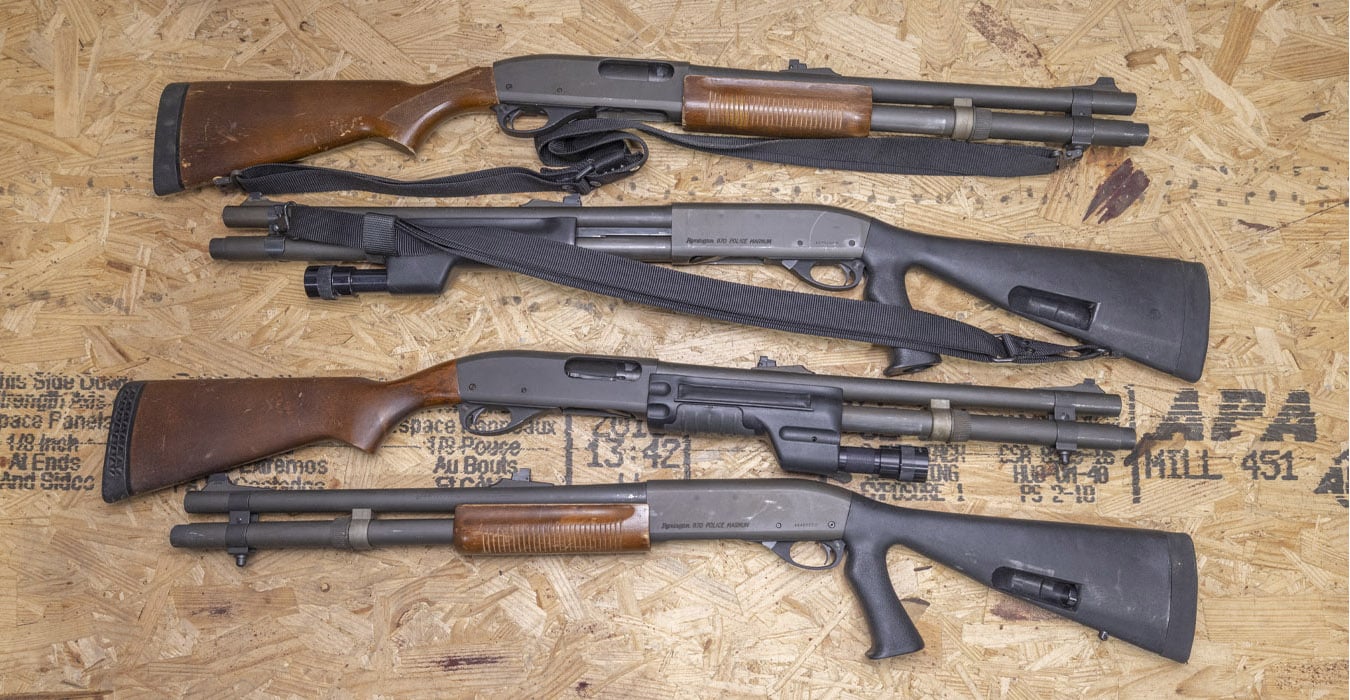 Remington 870 Police Magnum 12 Gauge Police Trade-In Shotguns with 18 ...