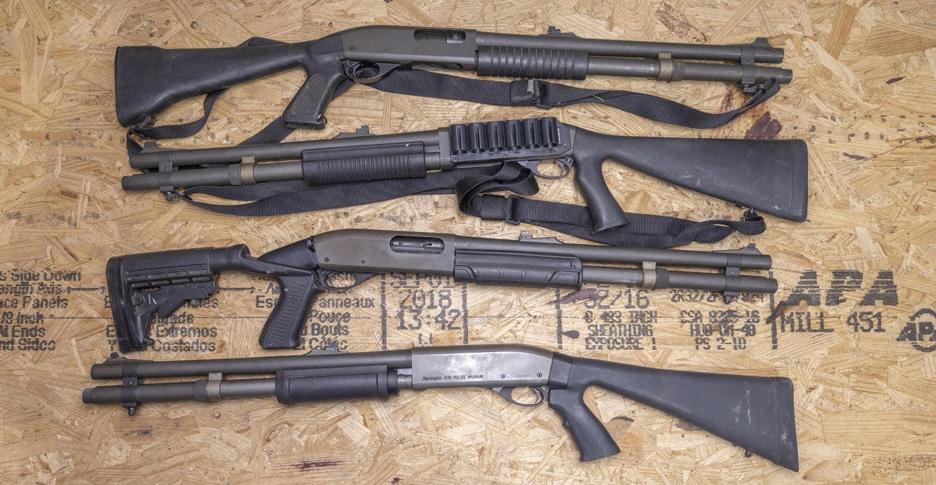 Remington 870 Police Magnum 12 Gauge Police Trade-In Shotguns with 18 ...