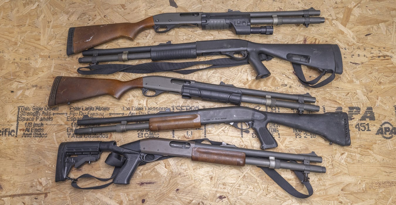 Remington 870 Police Magnum 12 Gauge Police Trade-In Shotguns with 18 ...