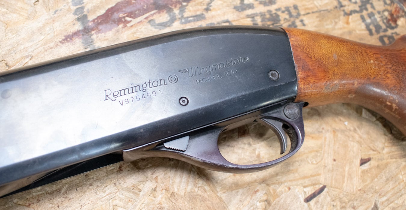 Remington 870 Wingmaster 12 Gauge Police Trade-In Shotguns with 18-Inch ...