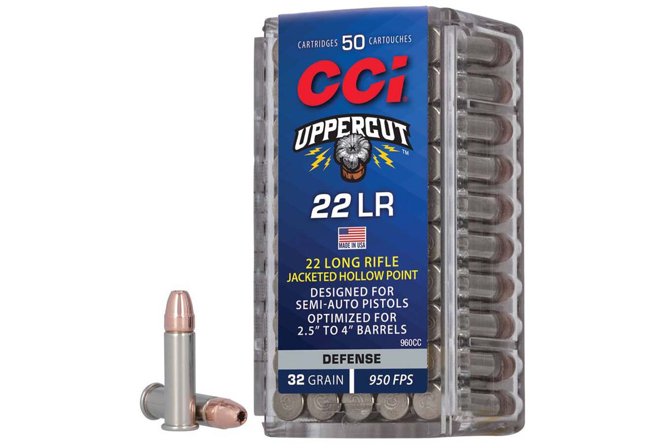 CCI 960CC 22LR 32 gr Hollow Point Uppercut 50/Box | Sportsman's Outdoor ...