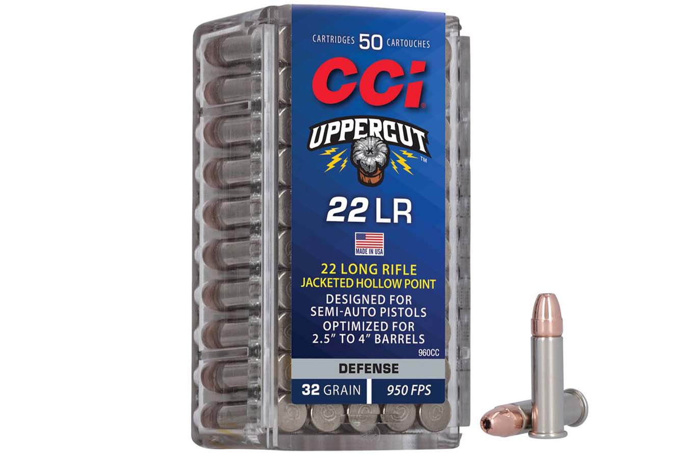 CCI 960CC 22LR 32 gr Hollow Point Uppercut 50/Box | Sportsman's Outdoor ...