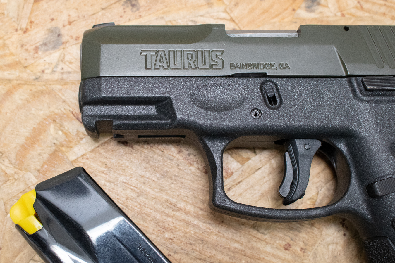 Taurus G2C 9mm Police Trade-In Pistol with OD Green Slide, Extra ...