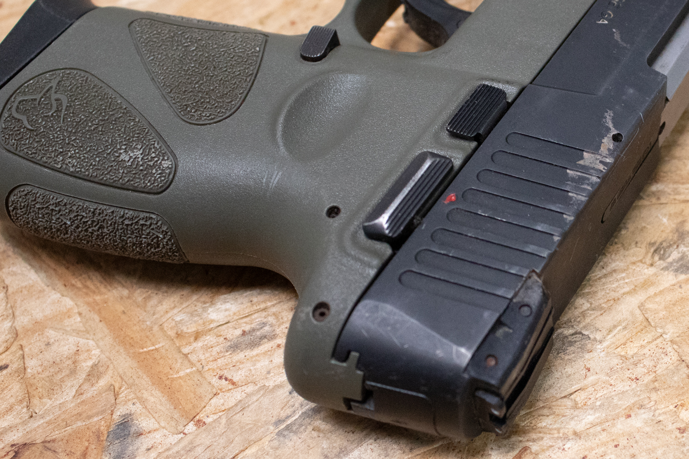 Taurus G2C 9mm Police Trade-In Pistol with Green Frame and Laser ...