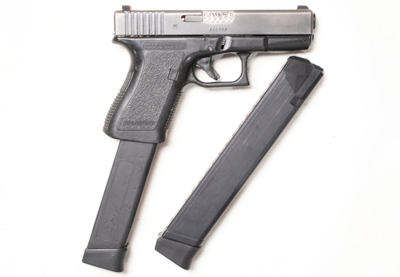 Glock 23 Gen2 40 S&W Police Trade-in Semi-Auto Pistol with Two Extended ...