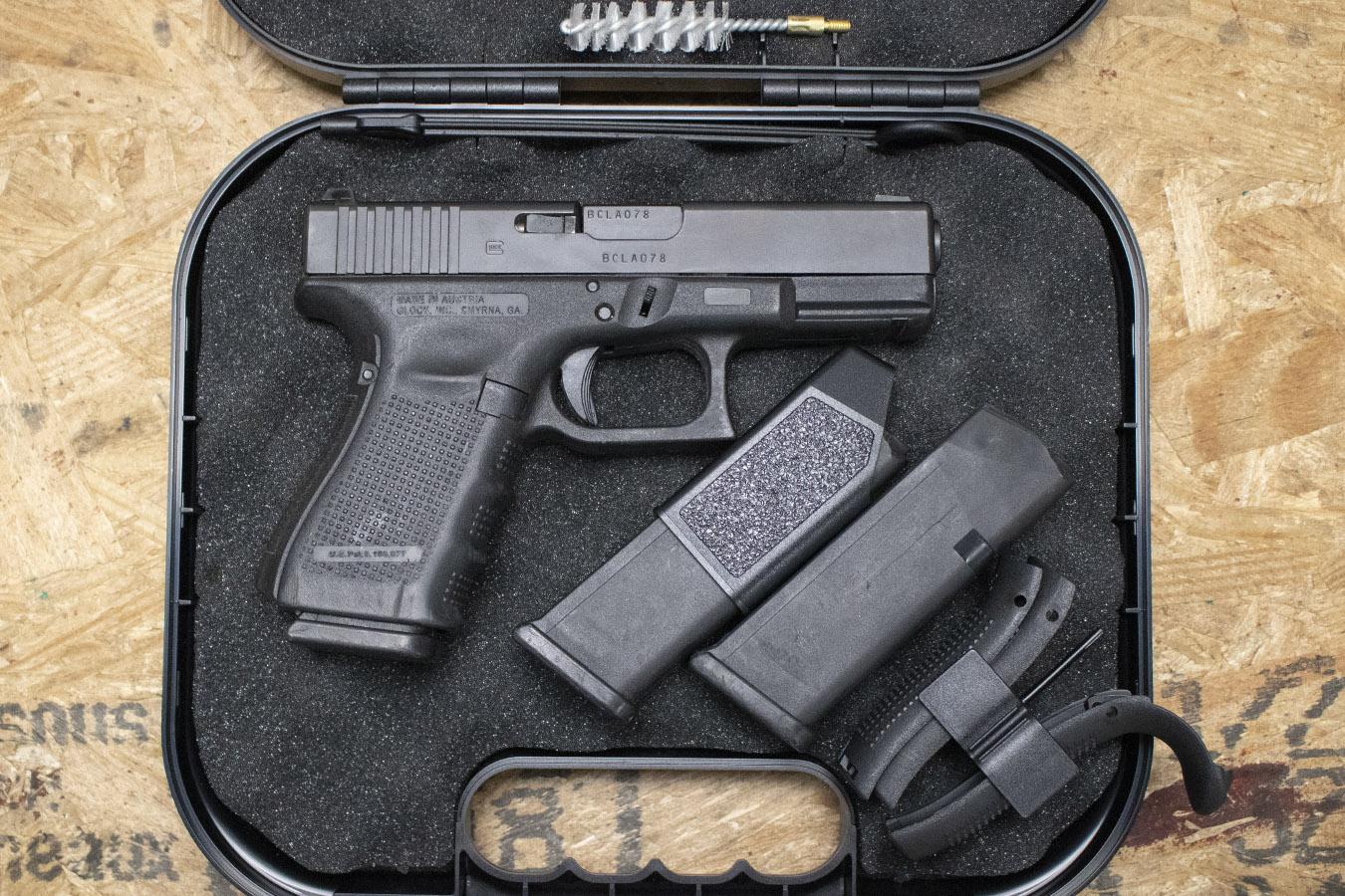 Glock 23 Gen4 40 S&W Police Trade-In Pistol with Three Mags, Backstraps ...