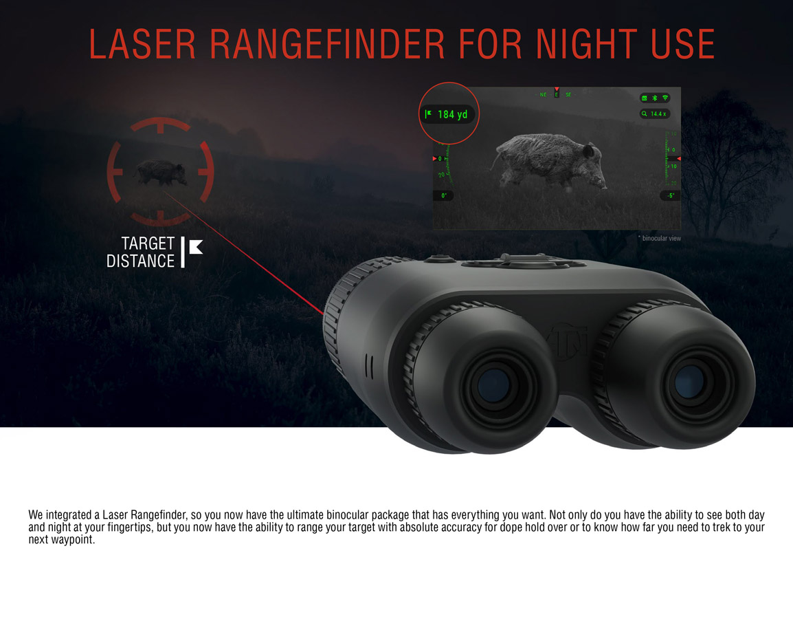 ATN BinoX 4x-16x Smart Day/Night 4K Resolution Binoculars with Laser ...
