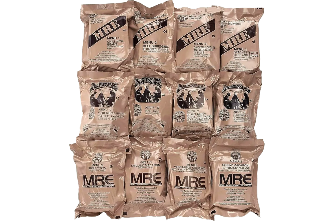 Mre 12 Meals Ready-To-Eat (MRE) Case A | Sportsman's Outdoor Superstore