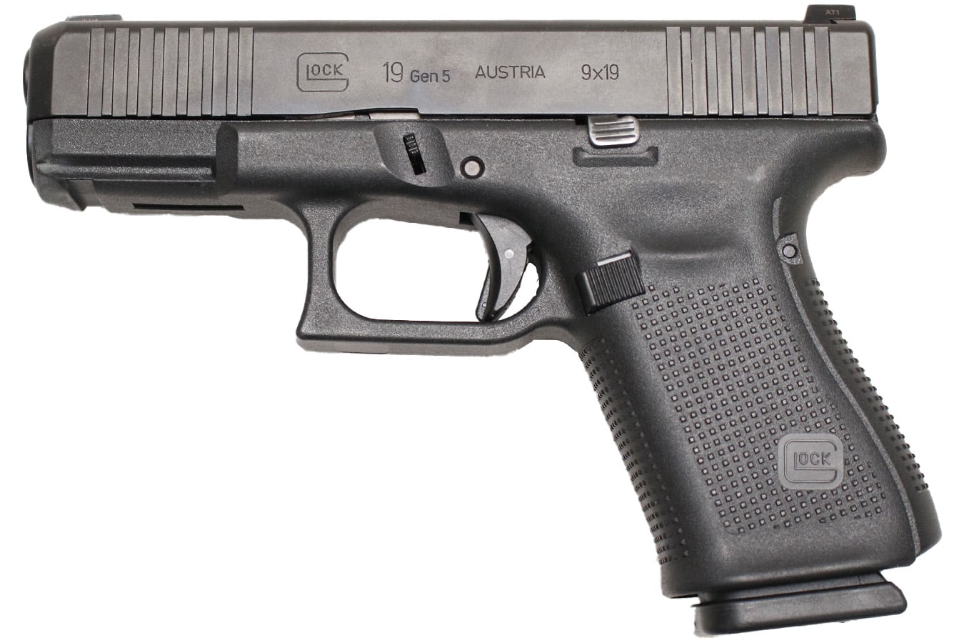 Glock 19 Gen 5 9mm Police Trade-in Pistol with Three Magazines and ...
