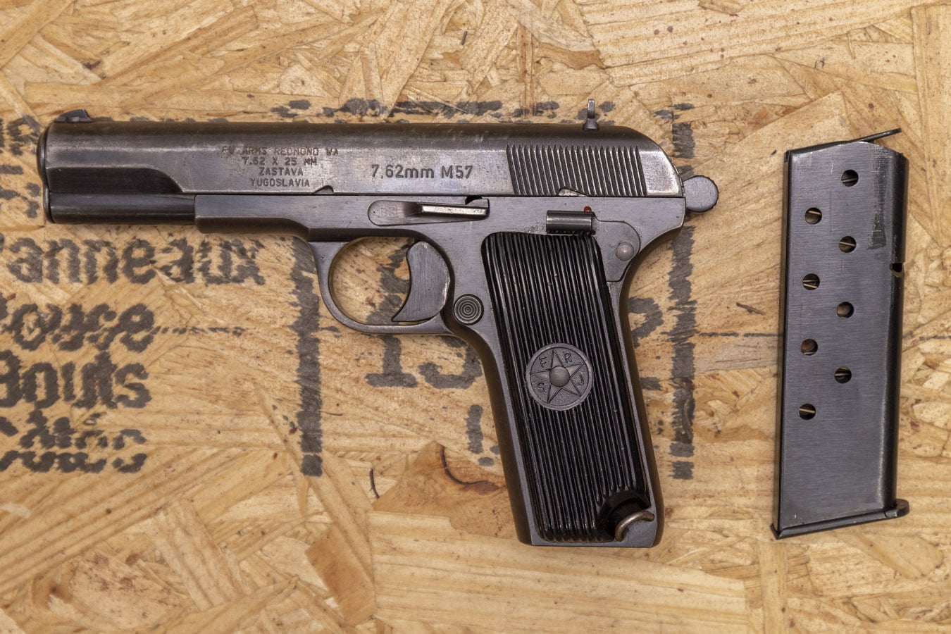 Zastava M57 7.62x25 Tokarev Police Trade-In Pistol | Sportsman's ...