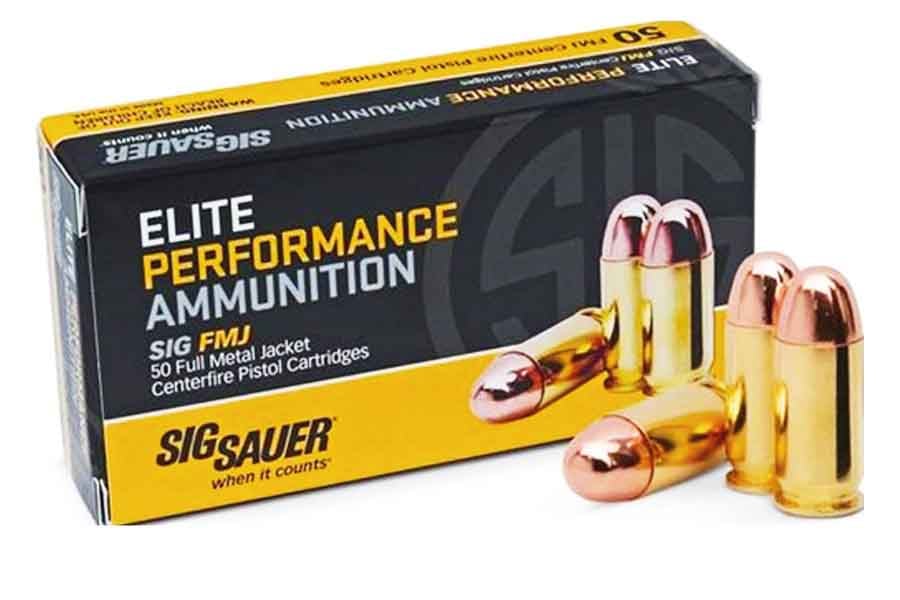 Sig Sauer E45BA3-50 45 Auto 230 Gr FMJ Elite Performance 50/Box ...