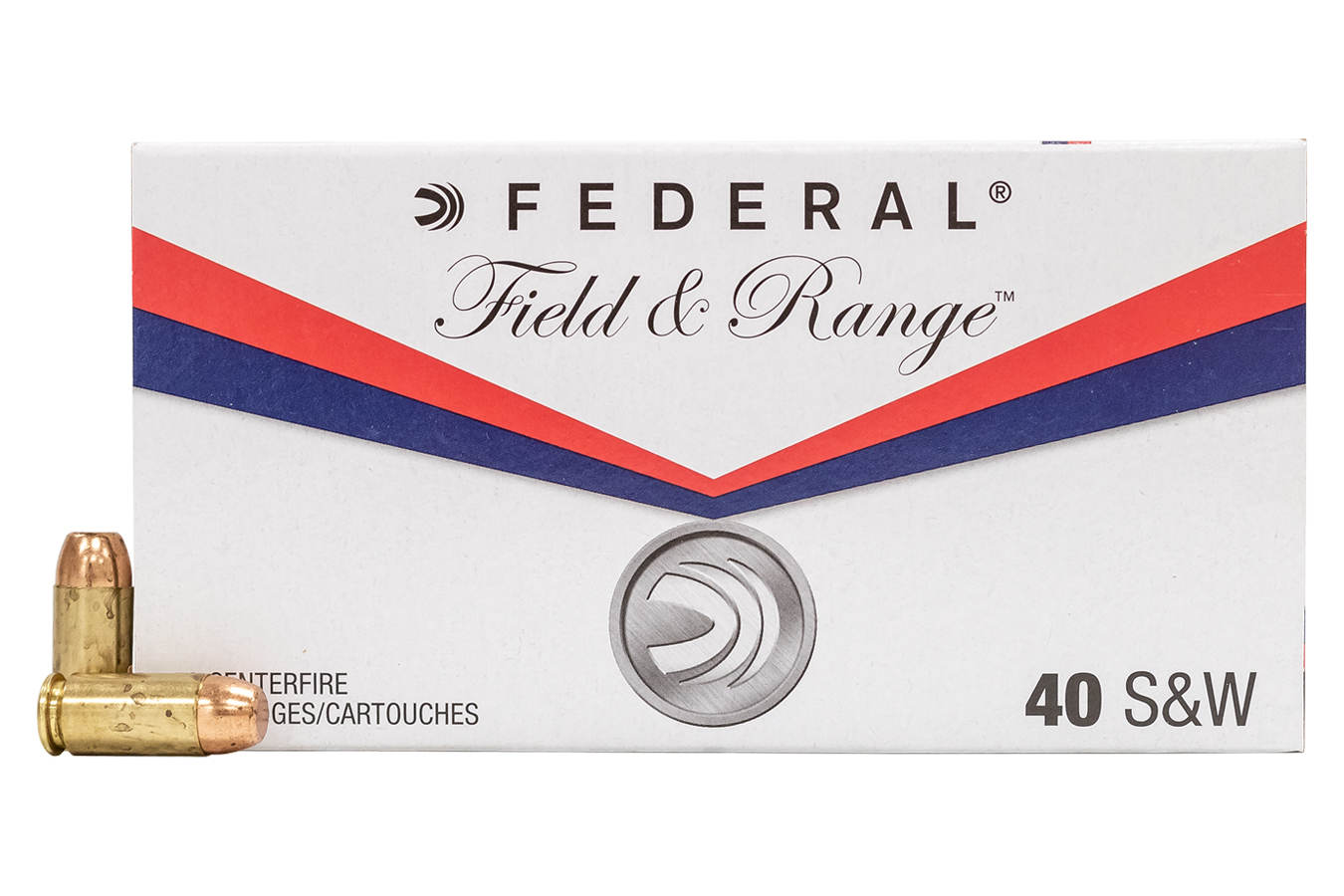 Federal FR40180 40 S&W 180 gr FMJ Field and Range 50/Box | Sportsman's ...