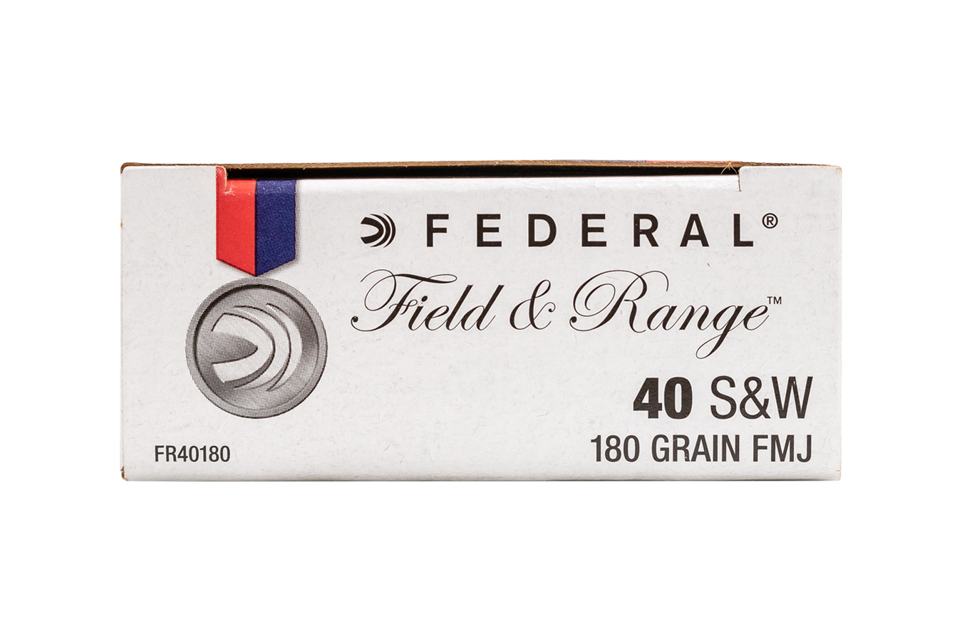 Shop Federal 40 S&W 180 gr FMJ Field and Range 50/Box for Sale | Online ...