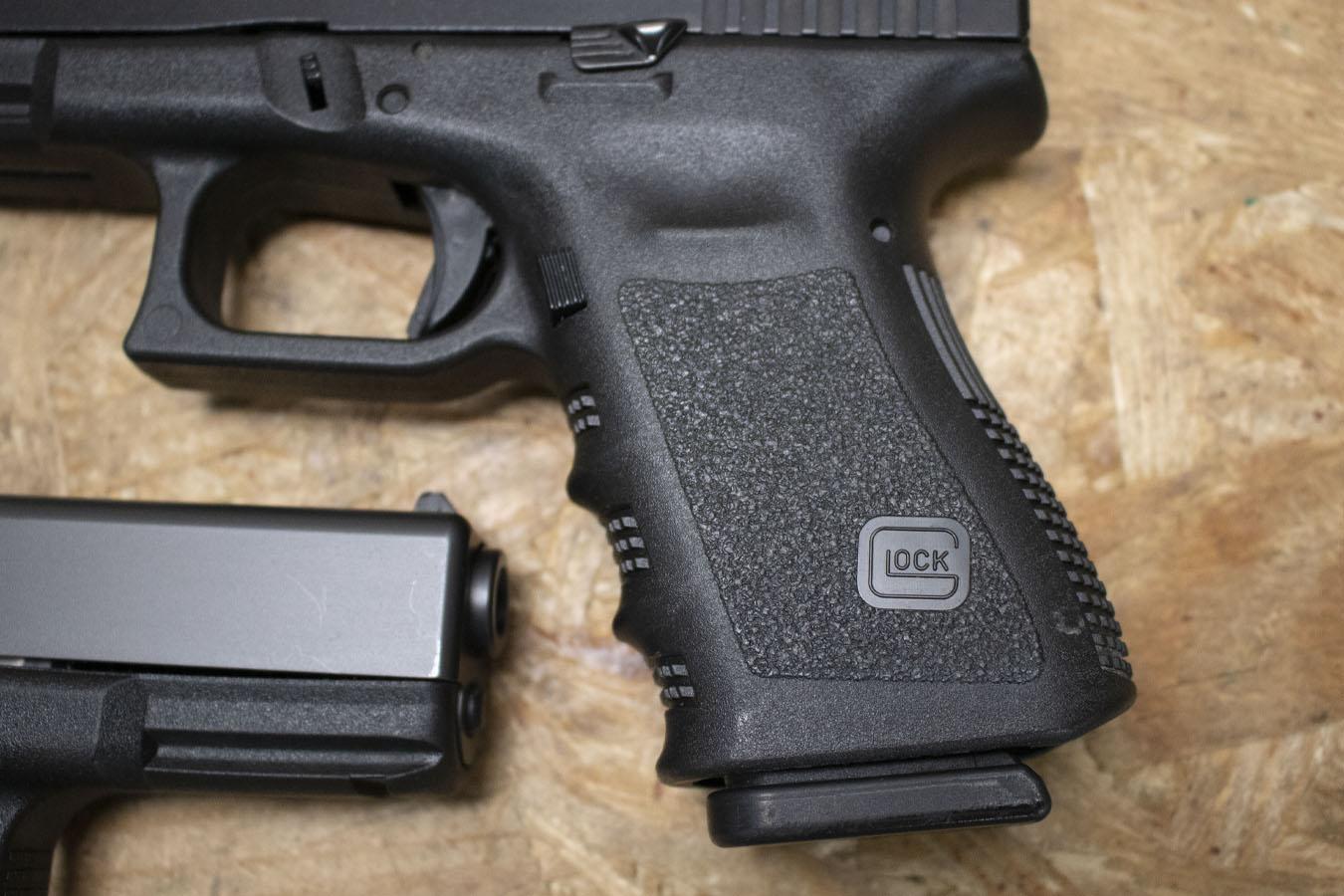 Glock 19 Gen3 9mm Police Trade-In Pistols with Finger Grooved Grip and ...