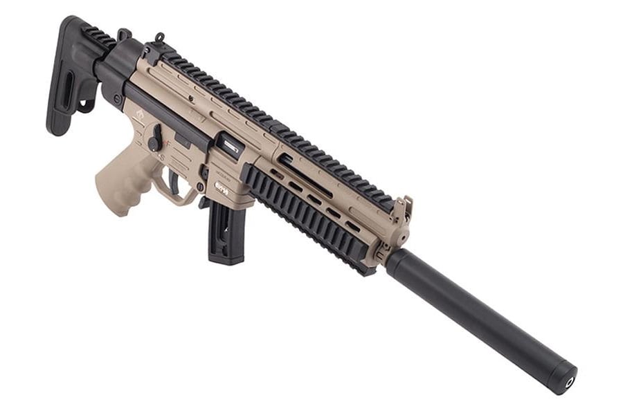 GSG GSG-16 22LR Rimfire Carbine with Tan Stock and Collapsible Stock ...