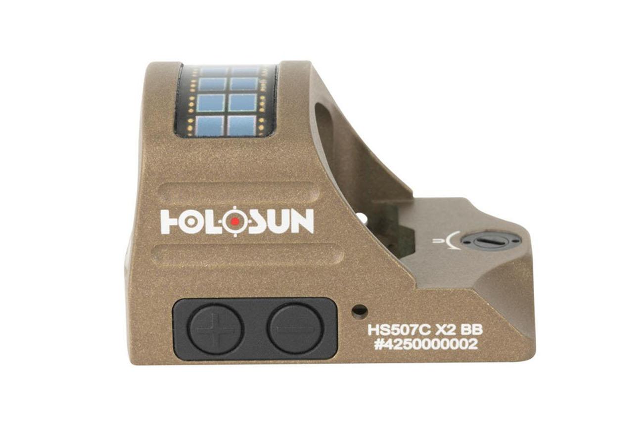 Holosun HS507C-X2-BB Burnt Bronze, Red Multi-Reticle, 7075 Aluminum ...