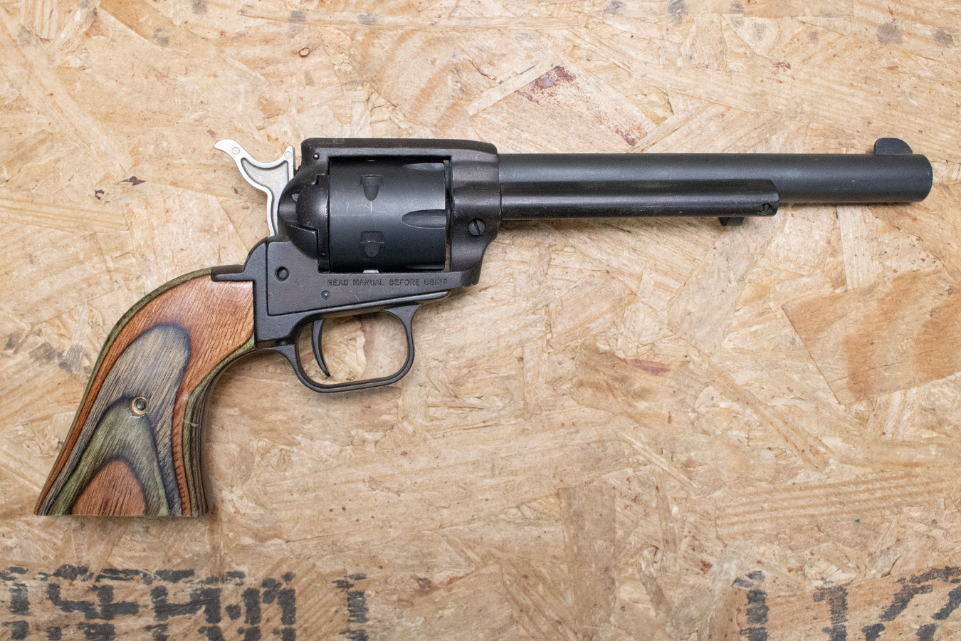 Heritage Rough Rider .22LR Police Trade-In Revolver with Laminate Wood ...