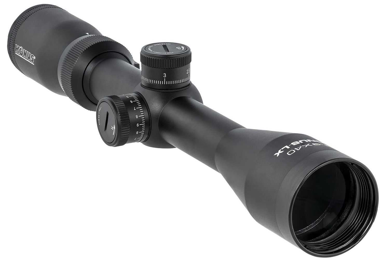 Konus Konus 7212 Konus-LX Matte Black 3-9x 40mm 1" Tube 30/30 Duplex ...