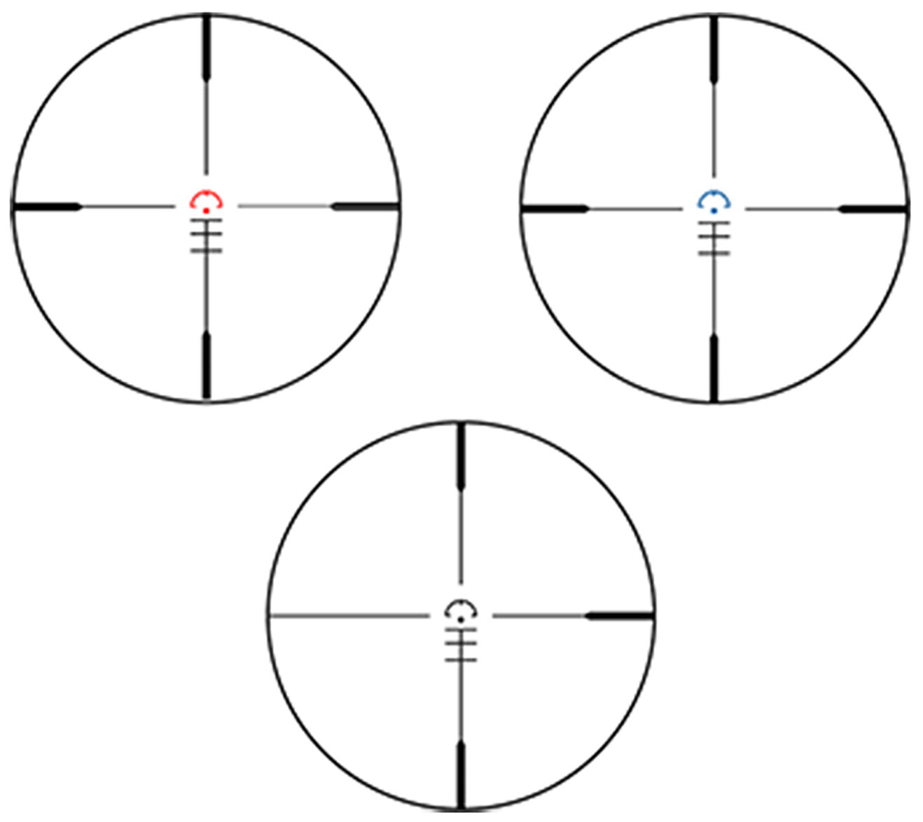 Konus Konus 7203 Sight Pro PTS2 Matte Black 3 X 30 mm 2.8 MOA Red/Blue ...