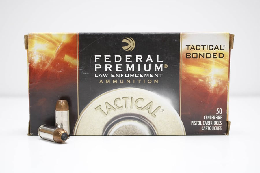 Federal LE40T2 40 S&W 155 Gr Bonded JHP Police Trade Ammo 50/Box ...