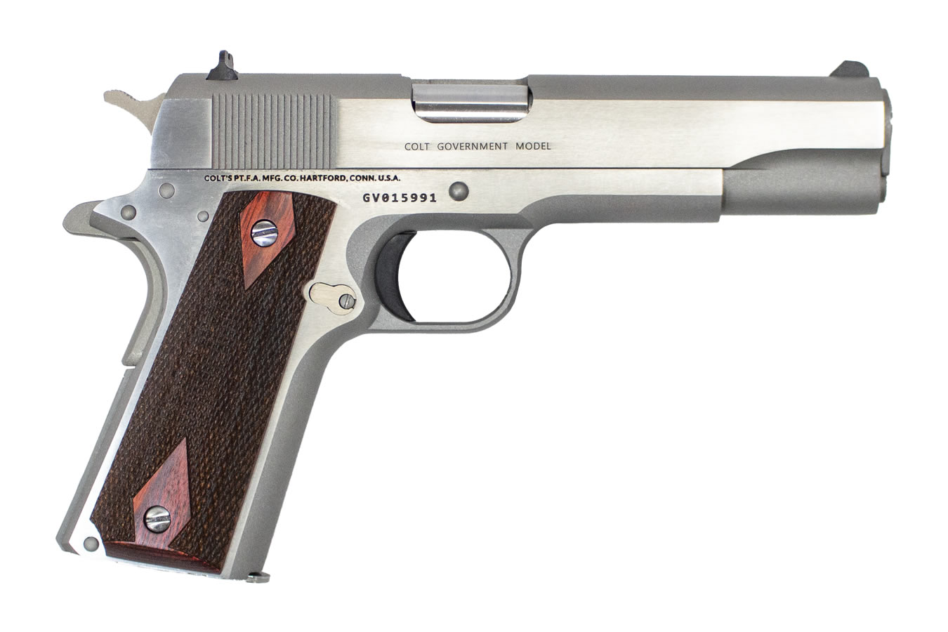 Colt 1911 Classic Government 38 Super Stainless Pistol Sportsman s Colt 1911 Classic Government 38 Super Stainless Pistol Sportsman s