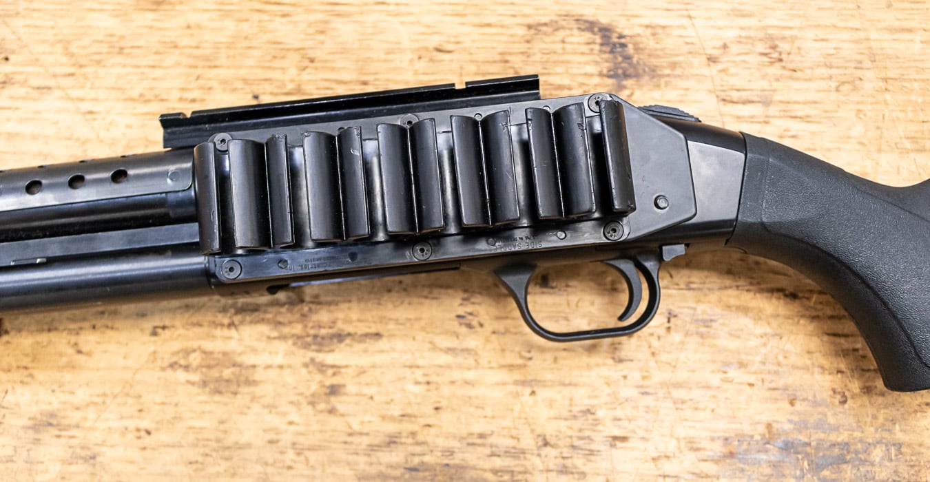 Mossberg 590 Tactical 12 Gauge Police Trade In Shotgun With Side Saddle