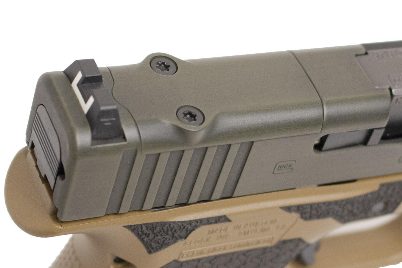 Glock 43X MOS 9mm Shark Coast Customs Happy Little Trees Edition Pistol ...