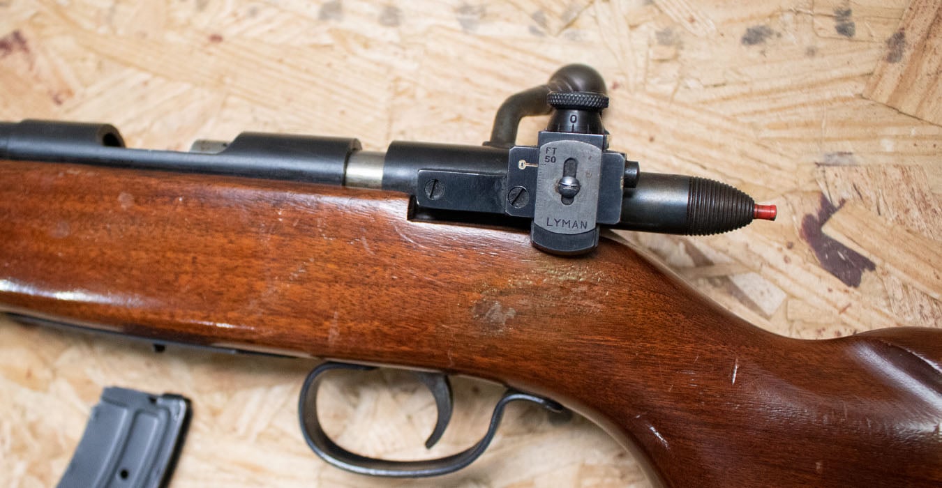 Remington 521-T 22/S/L/LR Police Trade-In Rifle with Lyman Adjustable ...