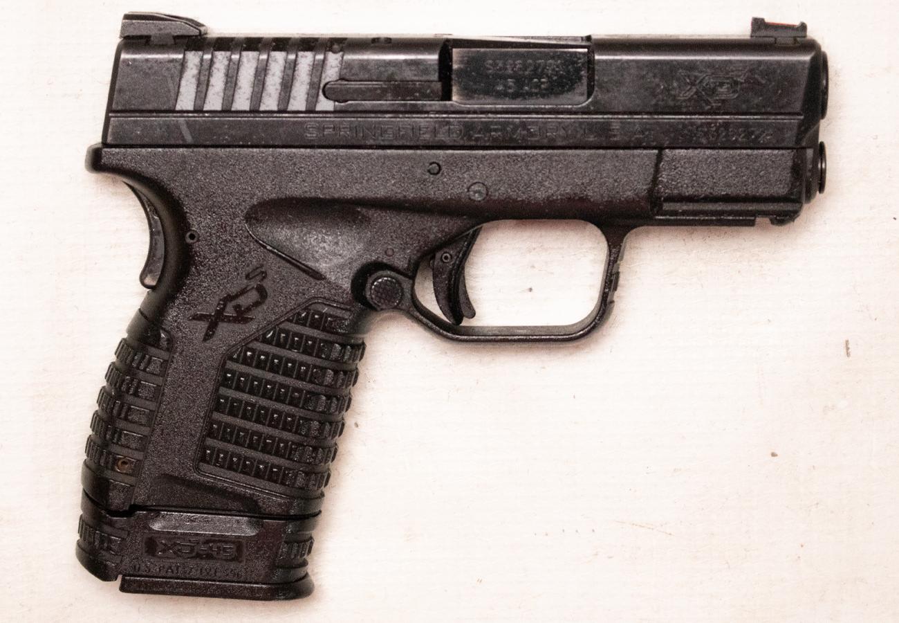 Springfield XDS-45 45ACP Police Trade-In Semi-Auto Pistol with Grip ...