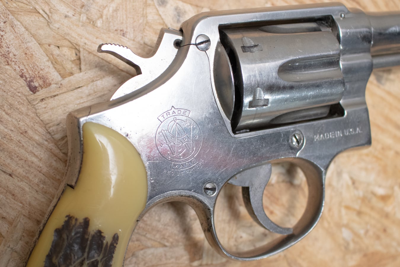 Smith & Wesson 38 Special Police Trade-In Revolver with Nickel Finish ...