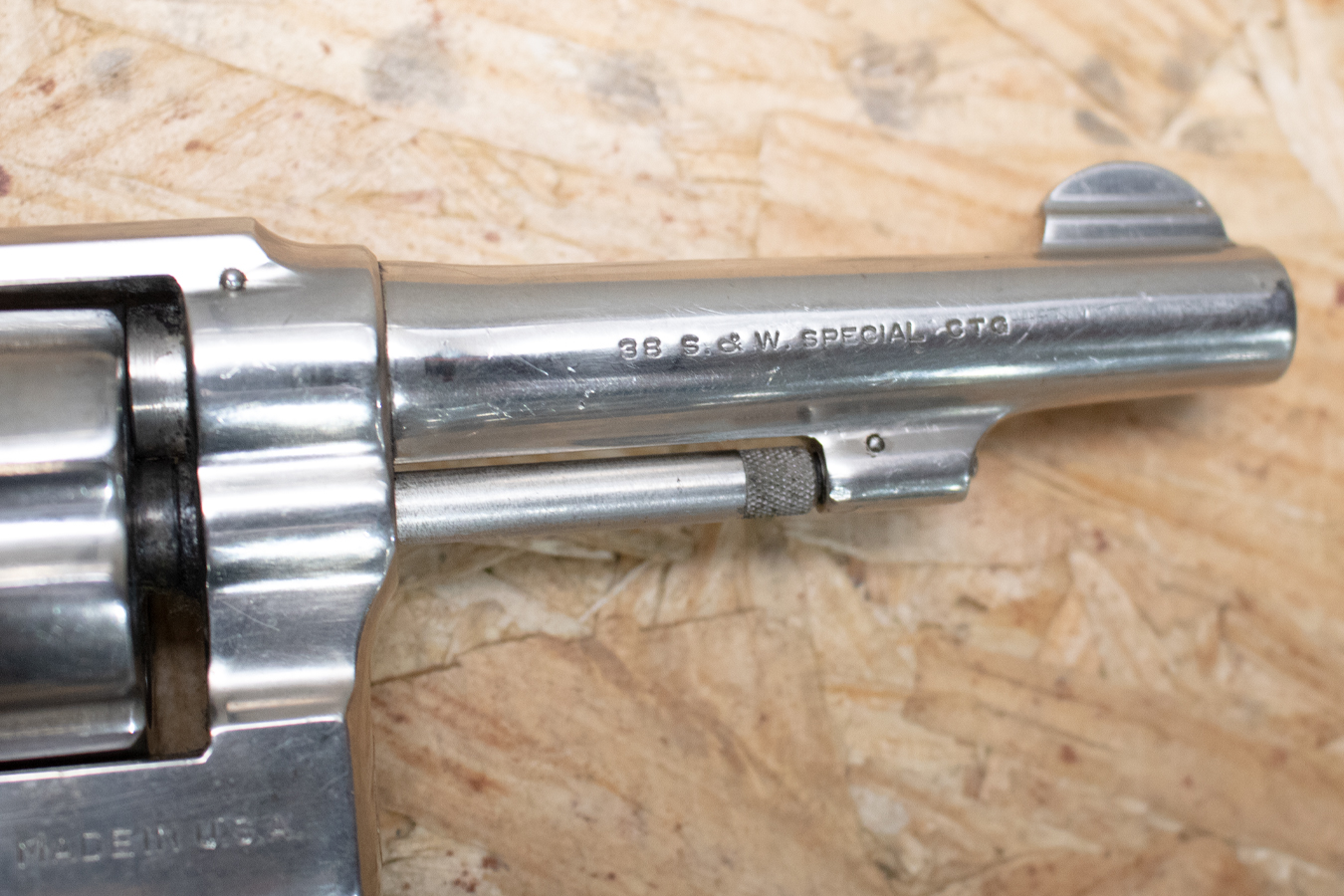 Smith & Wesson 38 Special Police Trade-In Revolver with Nickel Finish ...