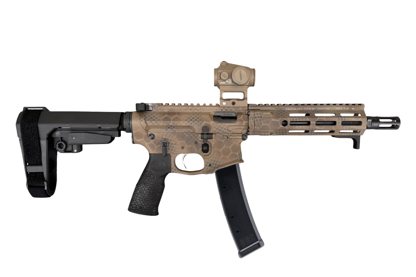 Daniel Defense PCC 9mm AR-Style Pistol with Arid Rattlecan Finish and ...
