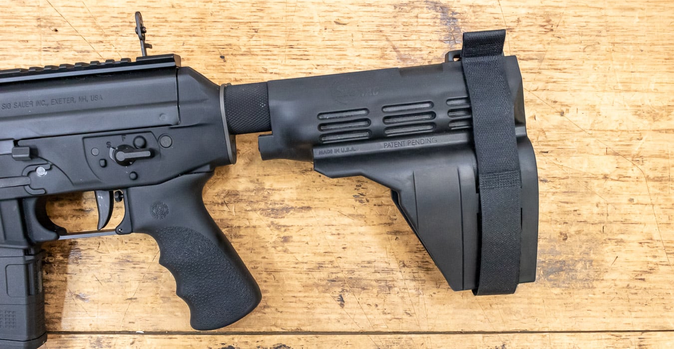 Sig Sauer P556 SWAT 5.56mm Police Trade-In AR Pistol with Hogue Pistol ...