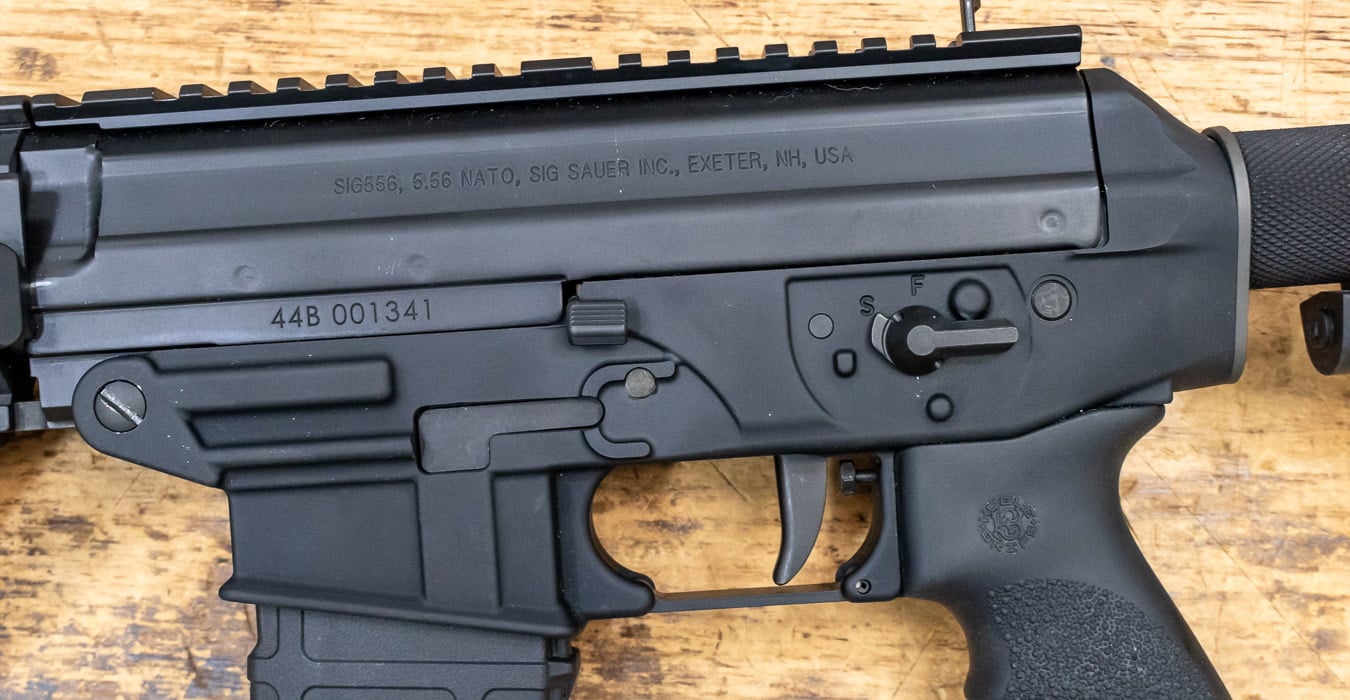 Sig Sauer P556 SWAT 5.56mm Police Trade-In AR Pistol with Hogue Pistol ...