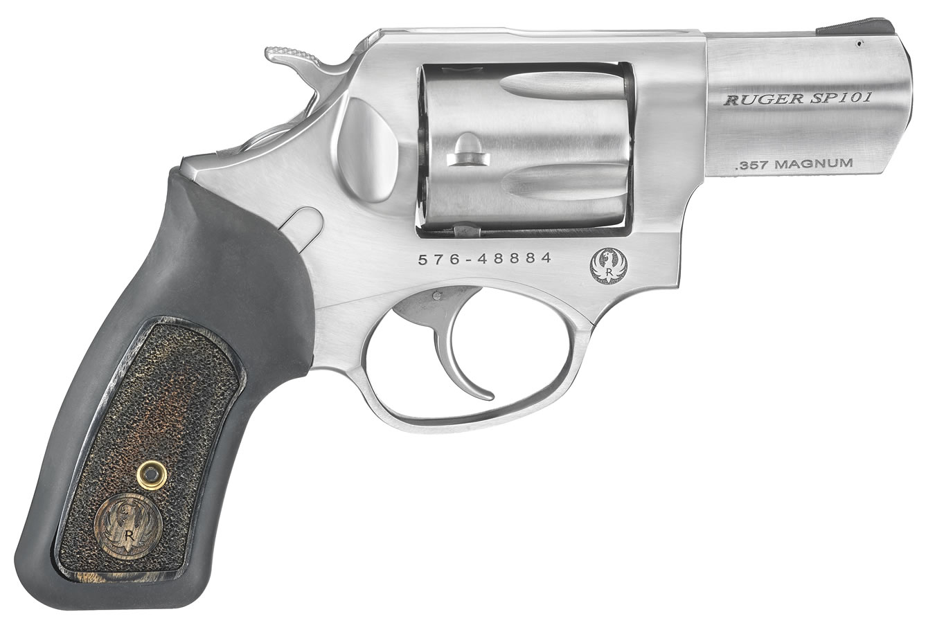 Ruger SP101 357 Magnum Double-Action Revolver with Rubber Grips ...