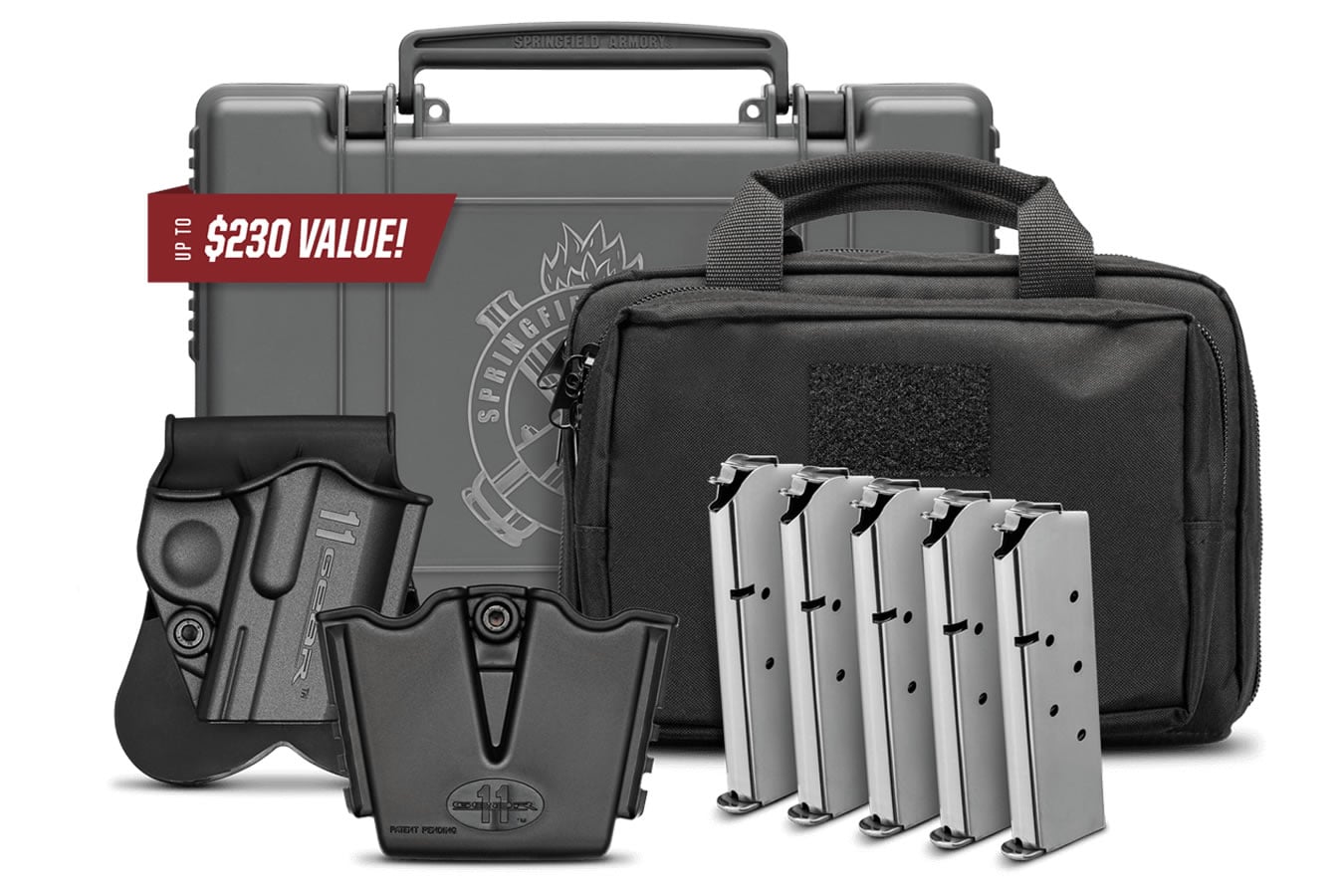Springfield 1911 EMP 9mm Bi-Tone Pistol with Instant Gear Up Package ...