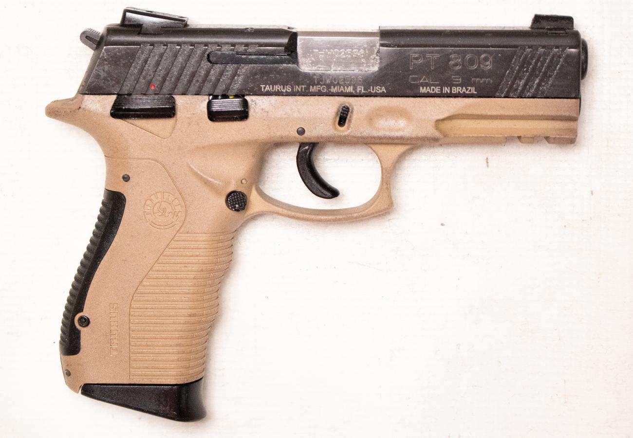 Taurus PT809 9mm Police Trade-In Semi-Auto Pistol with DA/SA Trigger ...