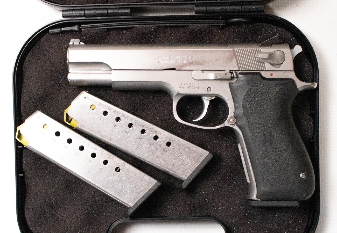 Smith & Wesson 4506-1 45ACP Used Semi-Auto Pistol with Three Magazines ...